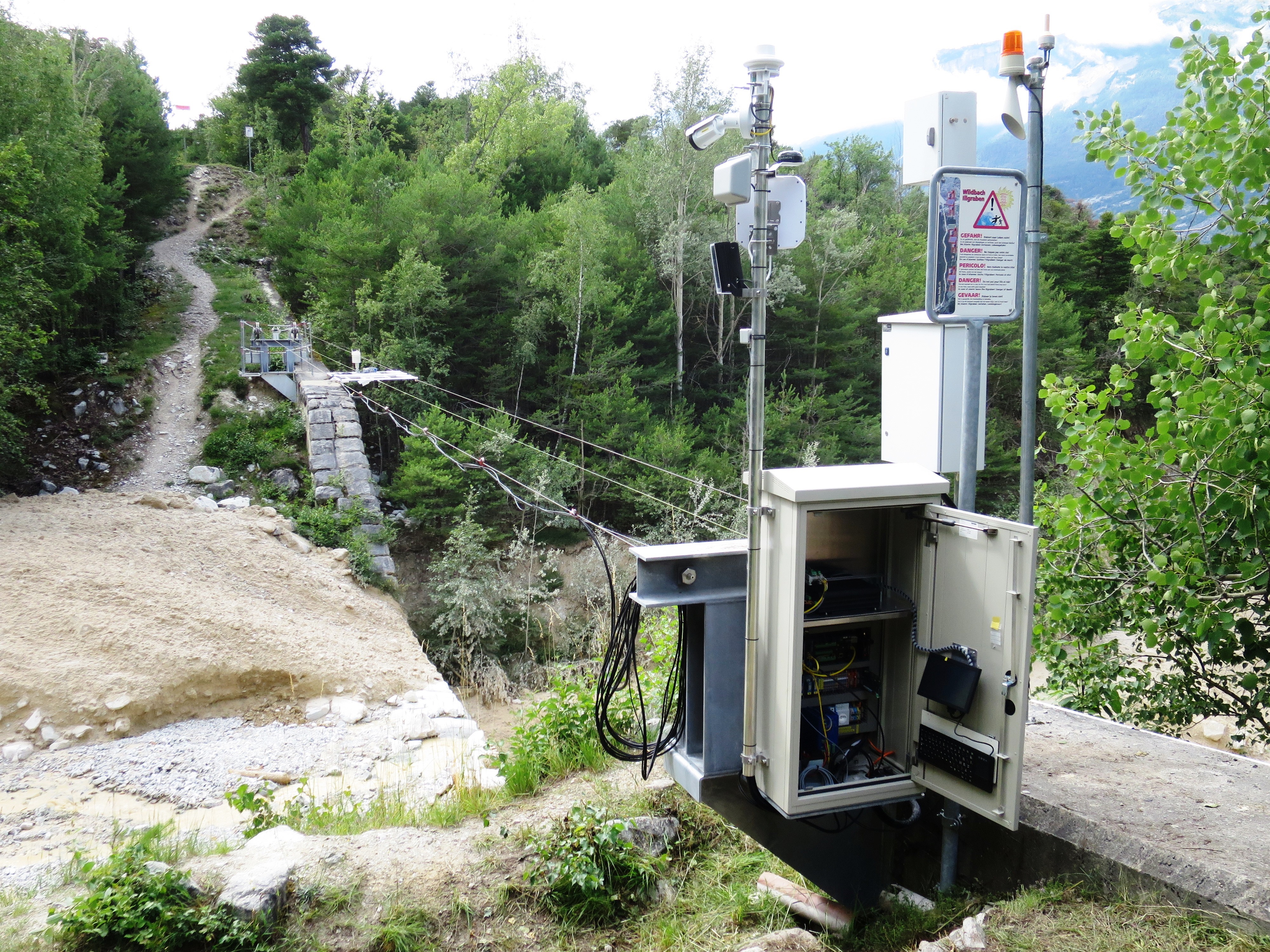 Debris-flow observation station